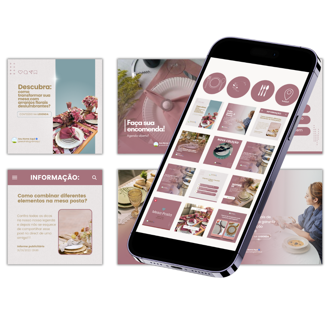 pack para mesa posta – Canva Editáveis